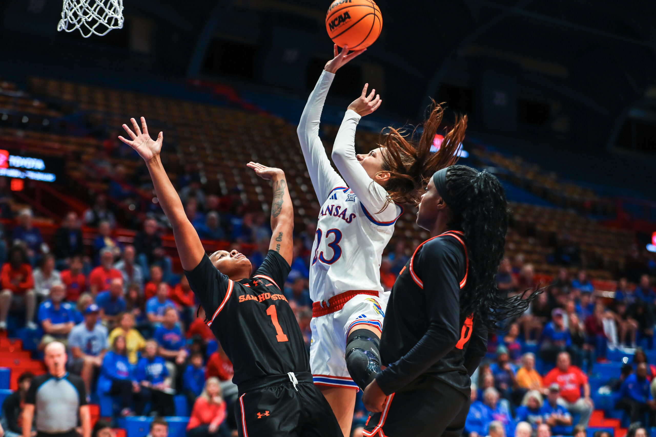 Kansas women put up a fight to take down Sam Houston State 66-51 | News ...